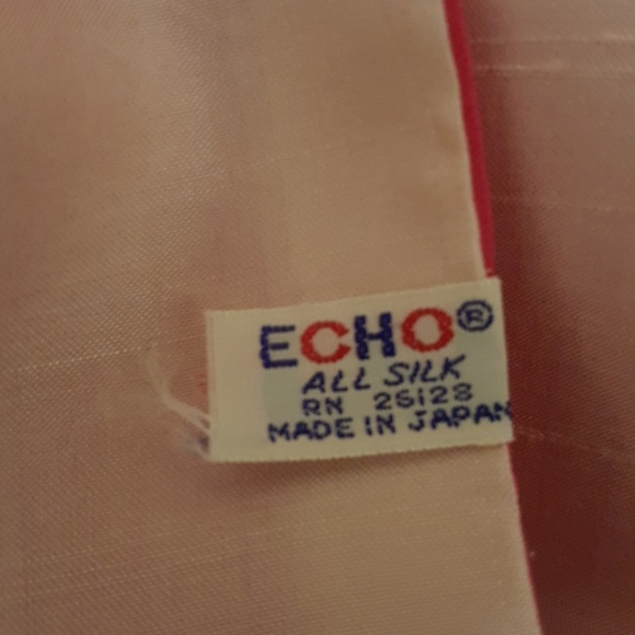 Echo | Accessories | Silk Wrap Scarf Echo Made In Japan 8 X 21 | Poshmark